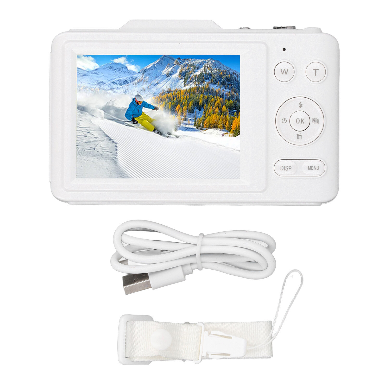 Цифровая камера 16x цифровой Zoom AutoFocus 48MP 4K Видеозапись Anti Shake Vintage Digital Camera с 2,8 -дюймовым экраном дисплея 64 ГБ