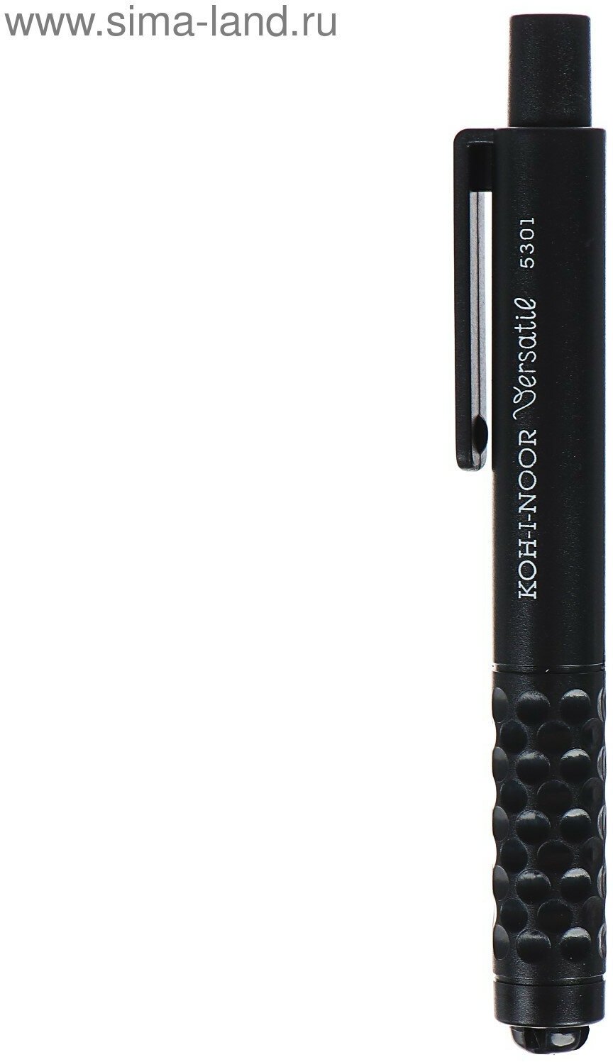 Держатель для карандашей Koh-I-Noor 5301, пластик с грифелем, L=120 мм, d=4.5-5.6 мм, чёрный