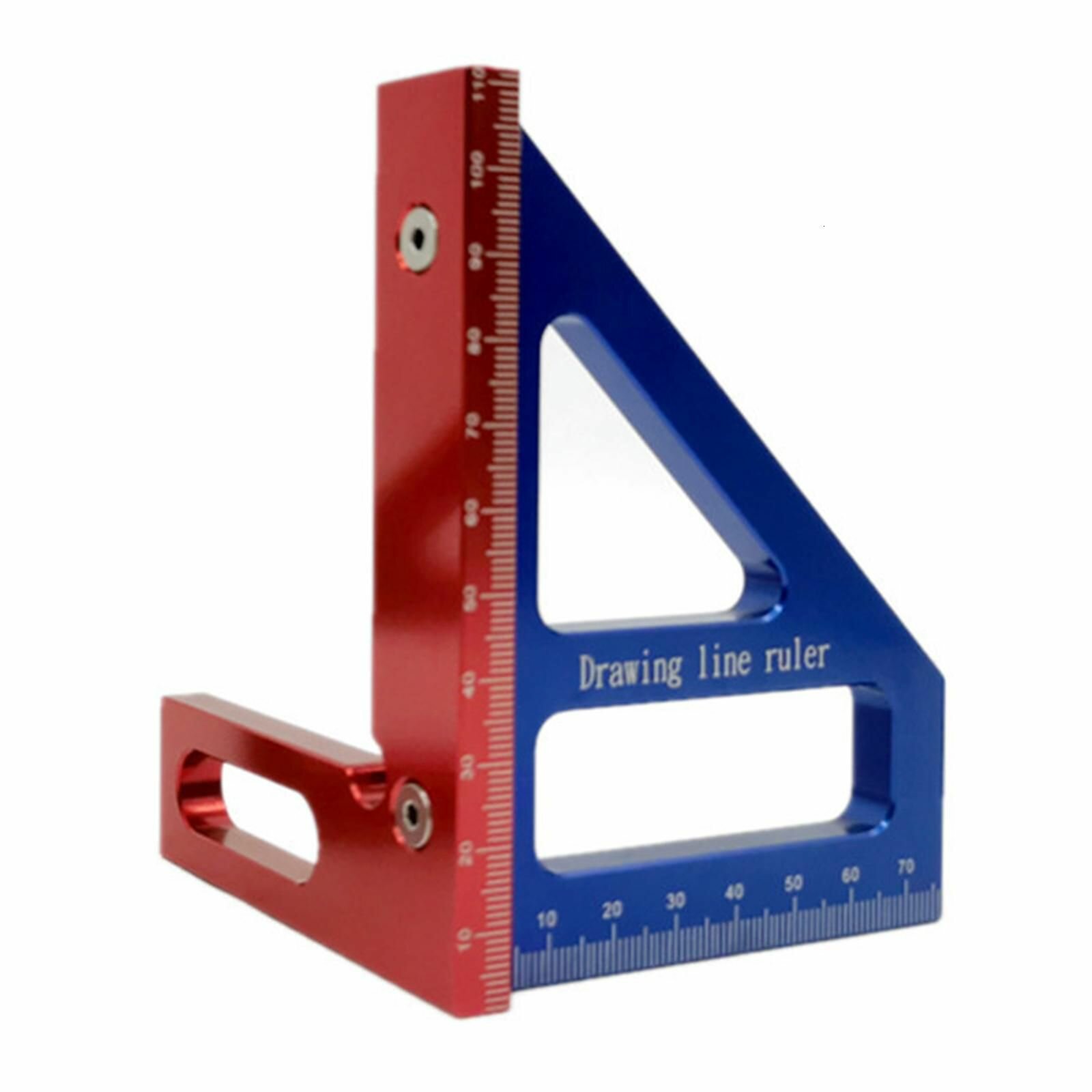 Транспортир для треугольника 45/90 градусов, легкий угольник для деревообработки, Синий