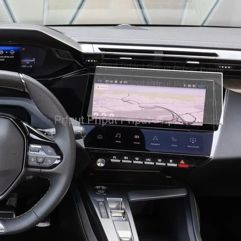 ПЭТ Защитная пленка для экрана для Peugeot 408 308 SW 2022 2023 10 дюймов Infotainment автомобильное радио GPS навигация дисплей защитная пленка