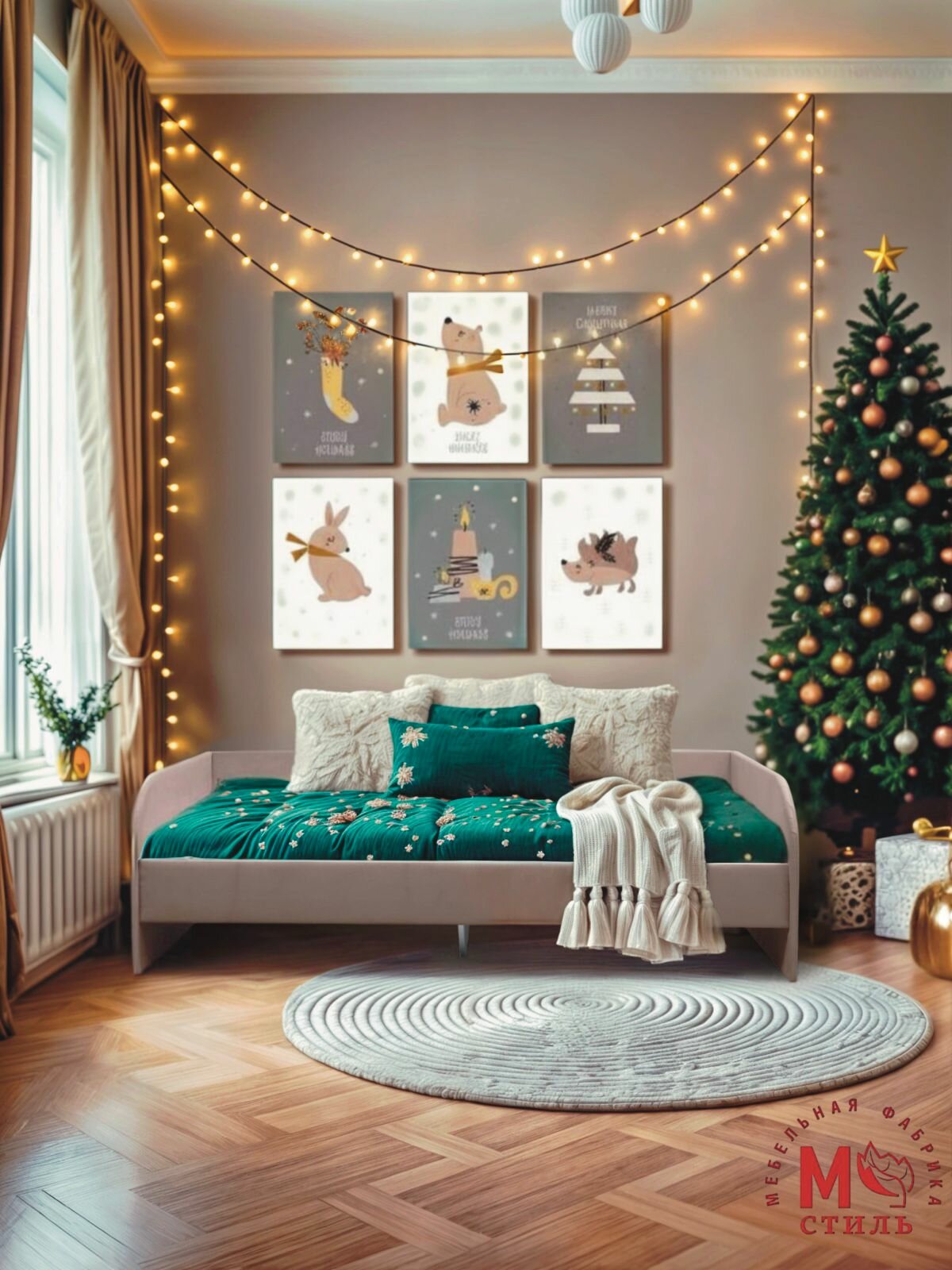 Кровать детская М-Стиль "Боня" 190х80 от 3х лет, без ящика для хранения