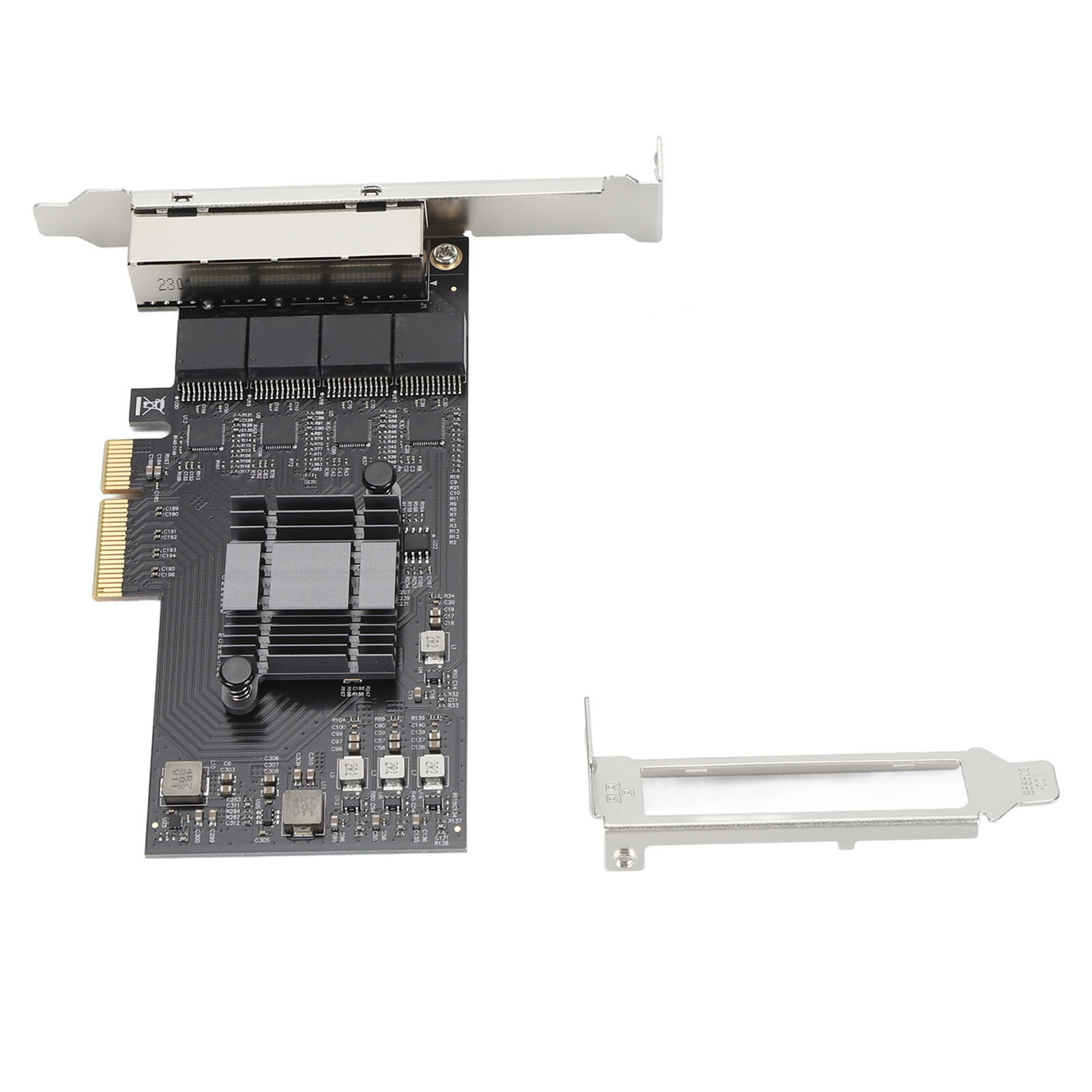 Сетевая карта PCIe 2.5 Гбит/с, 4 порта RJ45, чип RTL8125BG, для сервера