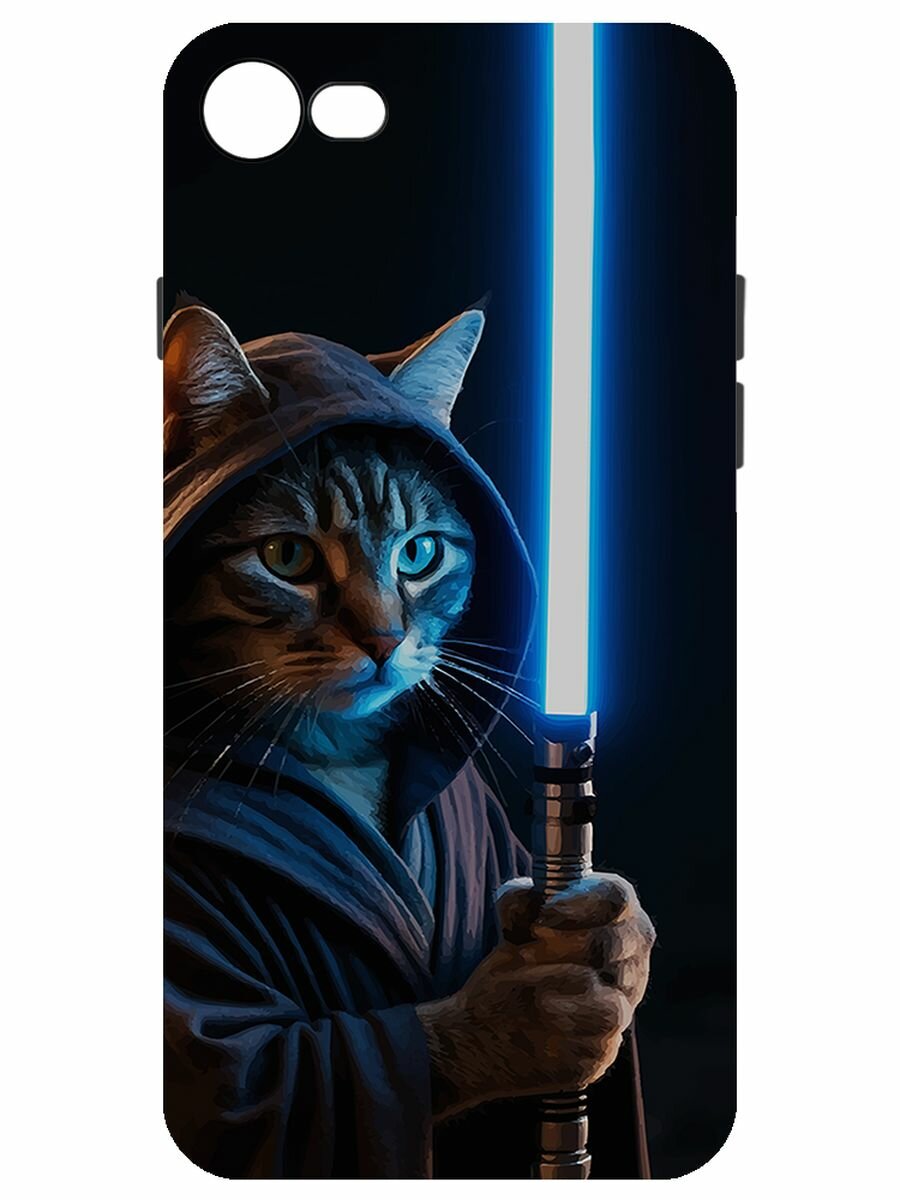 Чехол-накладка Krutoff Soft Case Оби-Ван Котоби для iPhone 7/8 черный