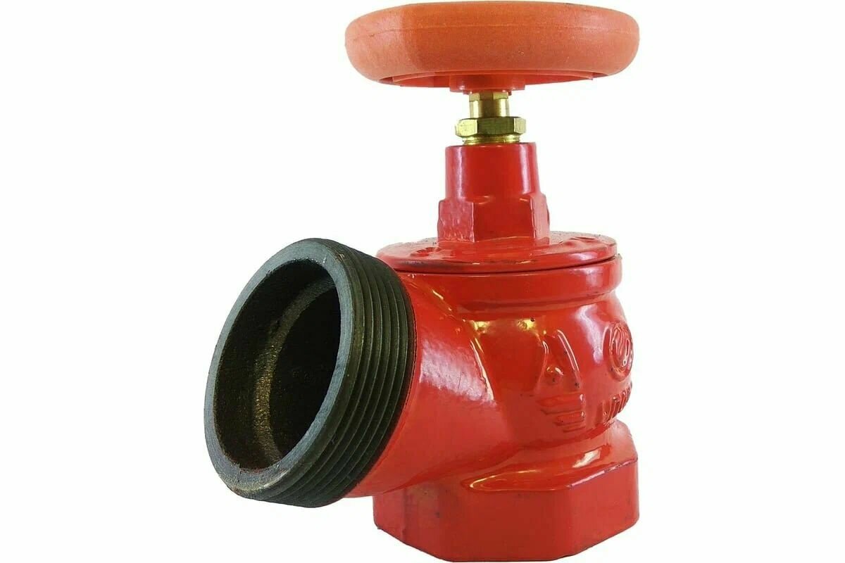 Клапан пожарный чугун угловой 125 гр КПЧ 65-1 Ду 65 1,6 МПа муфта-цапка Апогей 110025