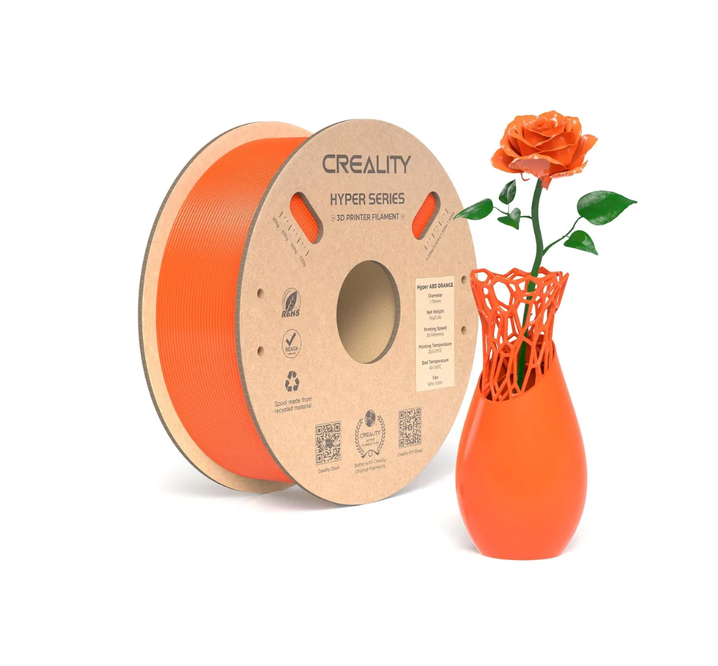 Нить Creality "Hyper ABS", для 3D-печати, ABS, оранжевая, 1 кг
