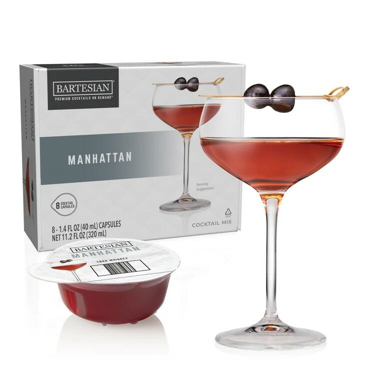 Капсулы для аппарата Bartesian, коктейли Manhattan Capsules 8 капсул