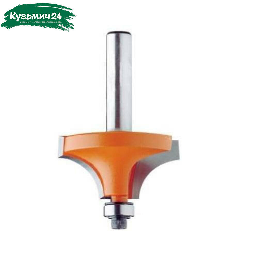 Фреза концевая R16 мм, S12 мм, D44.5х22 мм, кромочная с нижним подшипником, 939.945.11