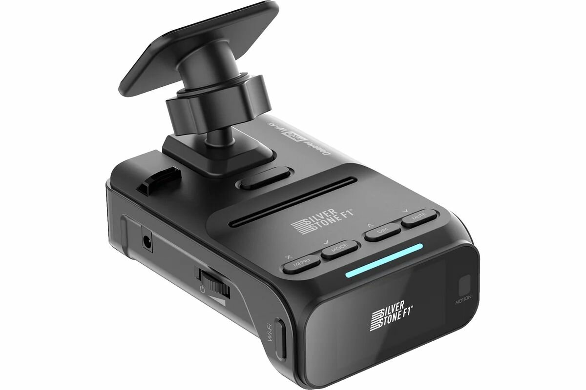 Радар-детектор SilverStone Doppler PRO F1 Wi-Fi, GPS, ГЛОНАСС, лазерный детектор, 360°, чёрный