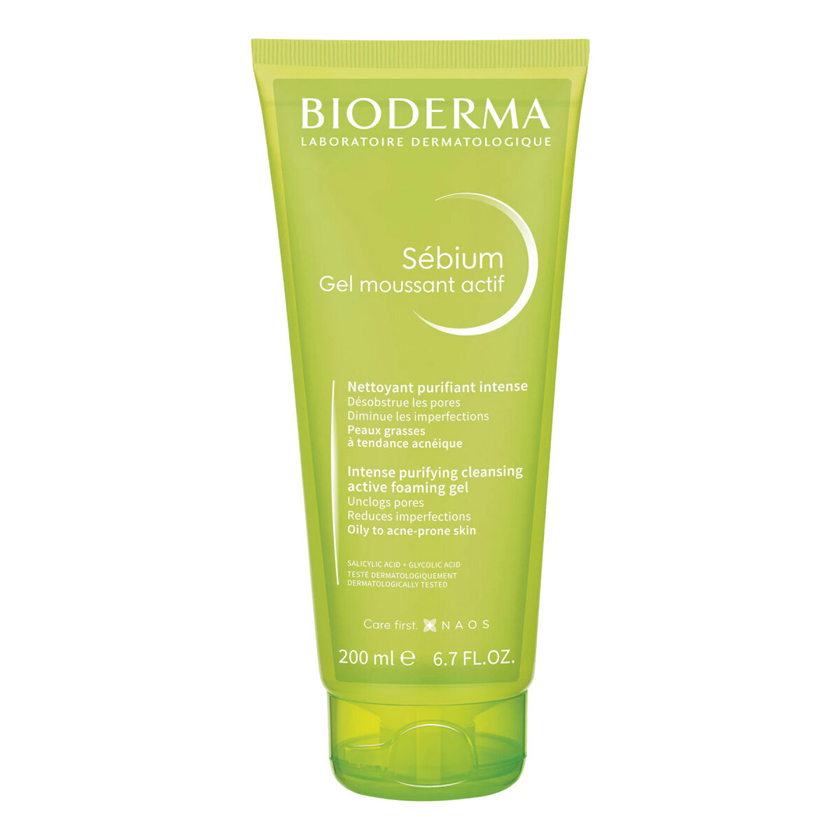 Bioderma Очищающий гель для лица Sebium Gel Moussant Actif Гель 200мл