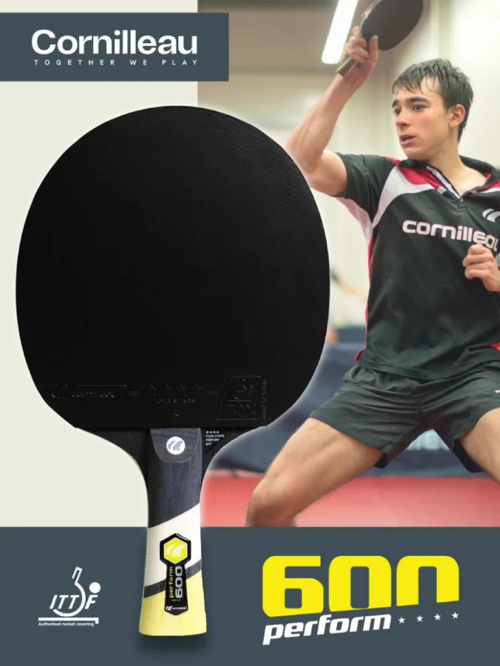 Ракетка для настольного тенниса Cornilleau Perform 600 ITTF approved (FL)