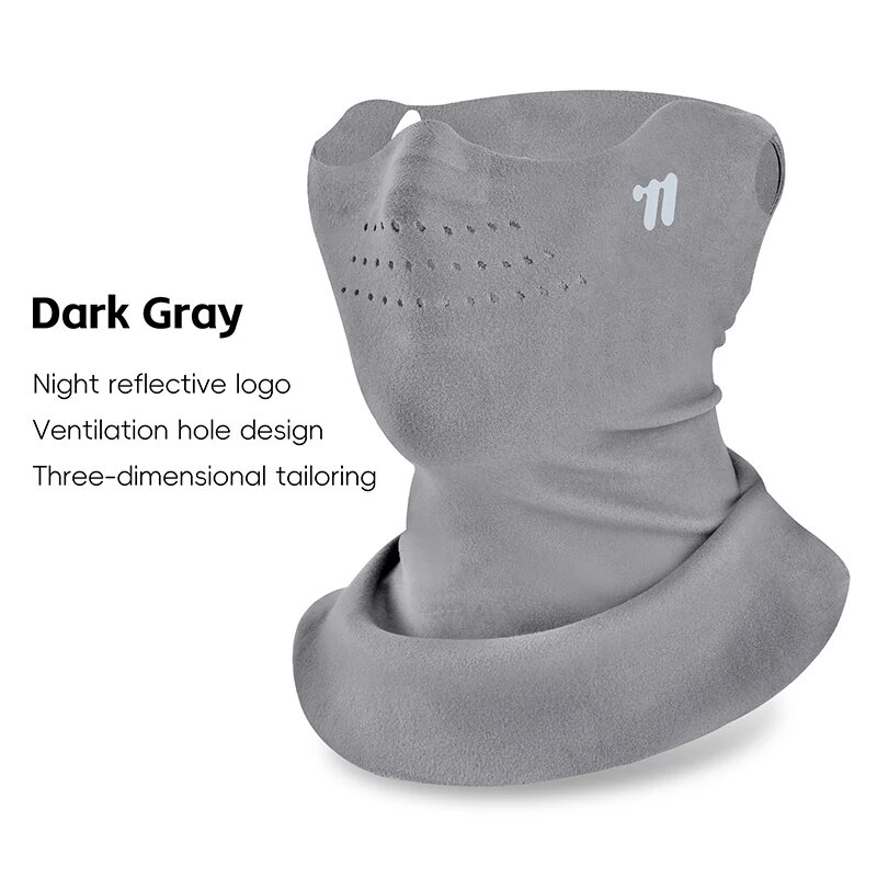 Балаклава West Biking Dark Gray, серая, ветрозащитная