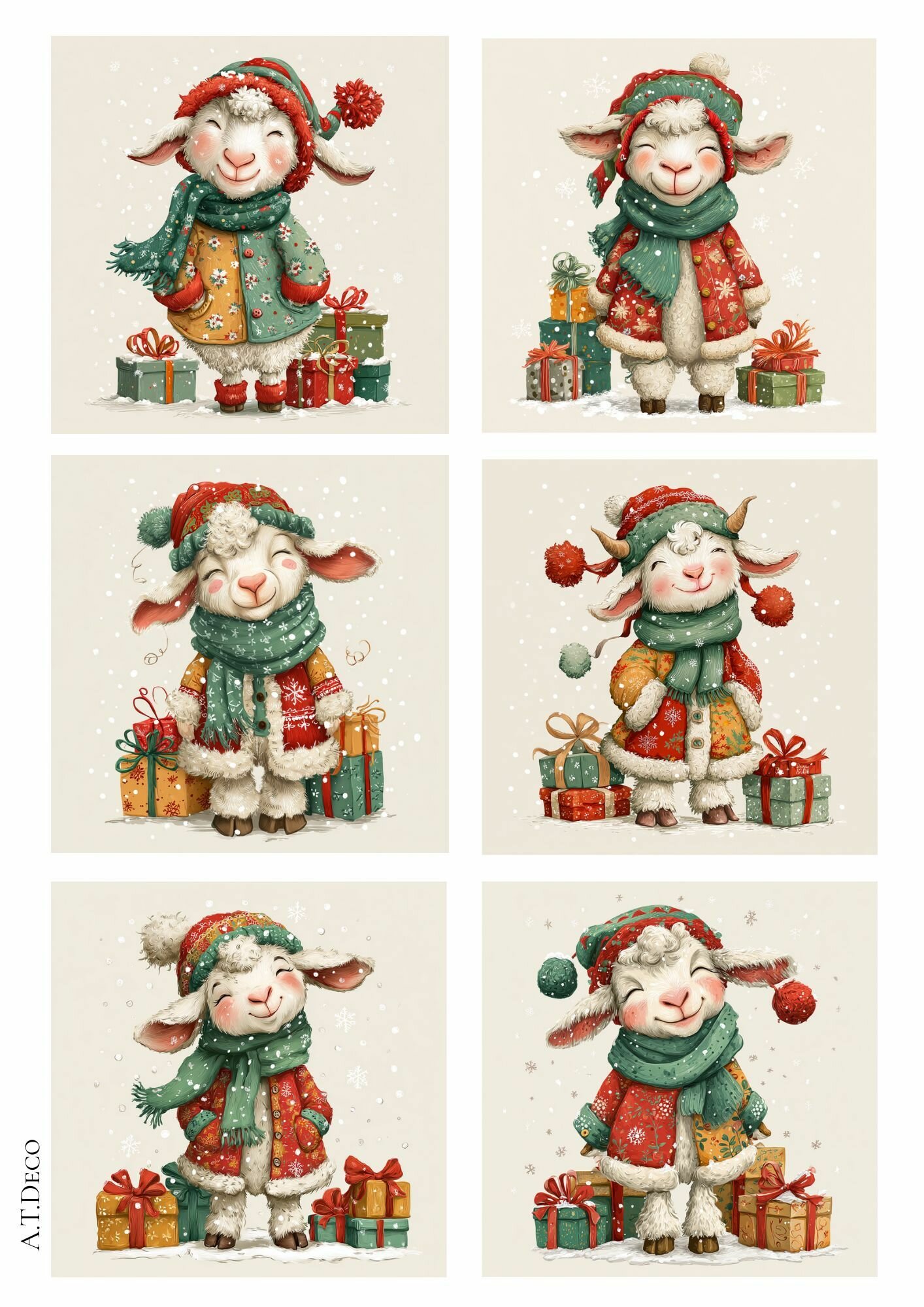 Декупажная карта А4