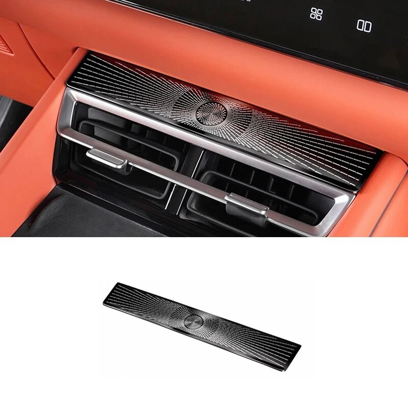 Для BYD TANG L EV/DM Sealion 8 2025 2026, панель центральной консоли, декоративная наклейка из нержавеющей стали, аксессуары black