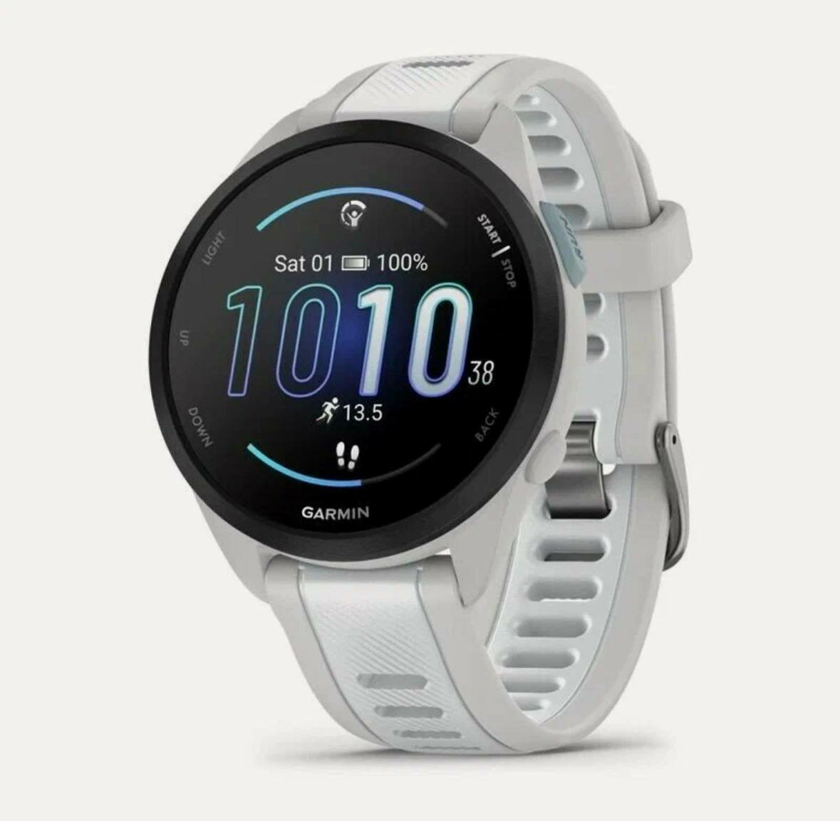 Умные часы ⌚ Garmin ForeRunner 165 Mist Gray/Whitestone (010-02863-21)