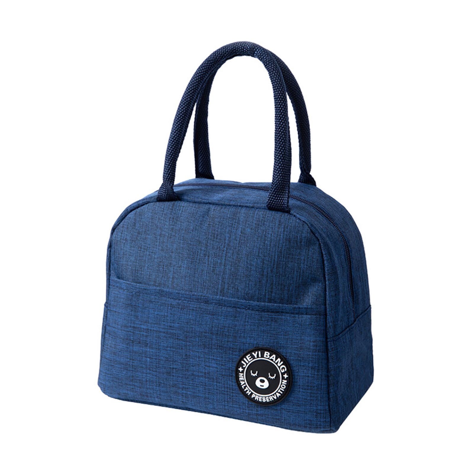 Термобельт для обедов Портативная термобельт Переиспользуемый органайзер для обедов Герметичная сумка для приготовления еды Термобельт с зippers для женщин мужчин Работа Школа Пикник Похожие пешие прогулки Пляж Цвет: Синий, Серый, Черный, Розовый