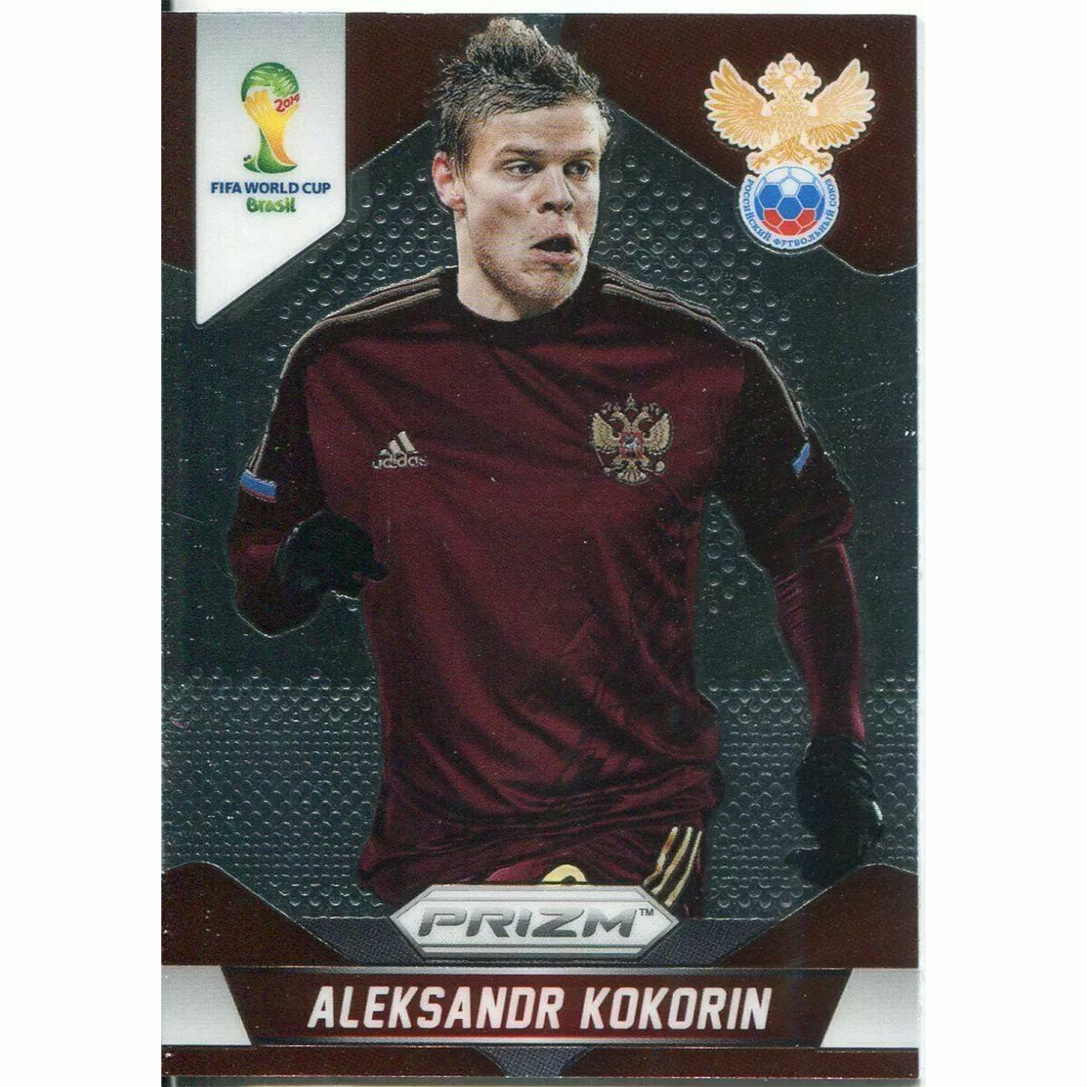 Коллекционная карточка Panini Prizm FIFA World Cup 2014: #169 Александр Кокорин - Base