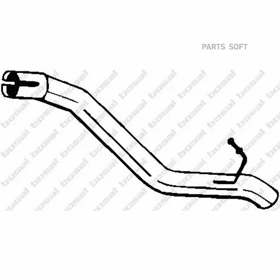 Труба промежуточная (FORD FOCUS 04-07 ) от официального дистрибьютора, BOSAL, артикул 751393