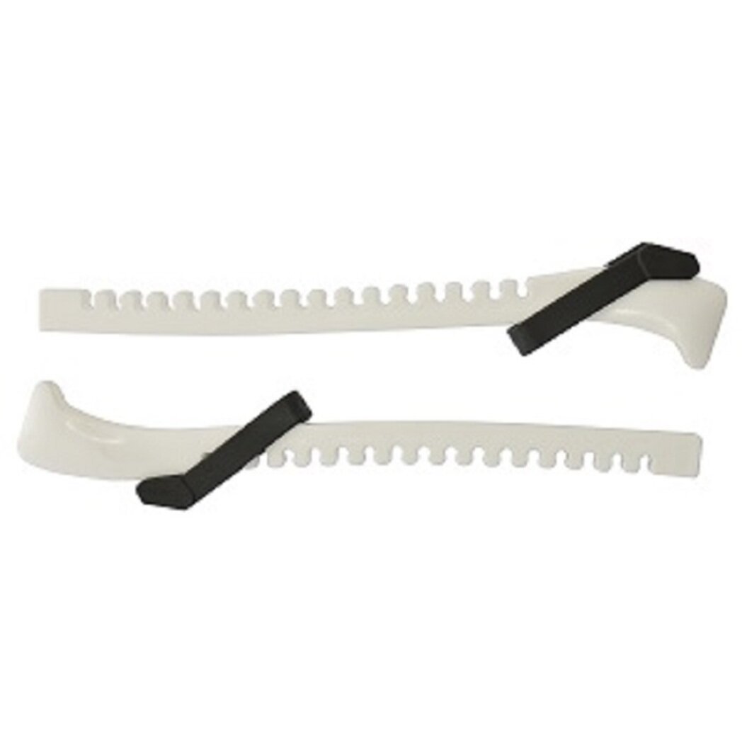 Чехлы для лезвий коньков пластиковые Mad Guy белые, универсальные