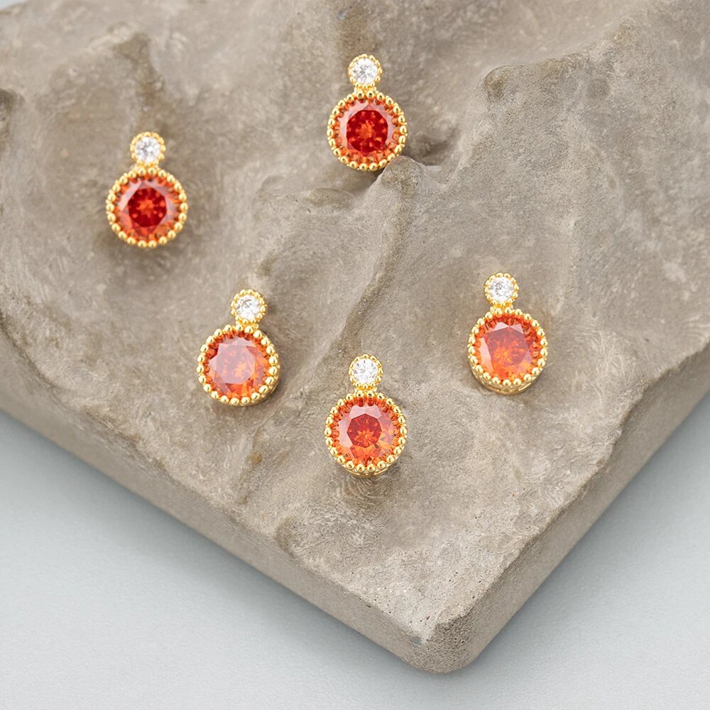 GUFEATHER подвески из 18-каратного золота с родиевым покрытием MG1102A