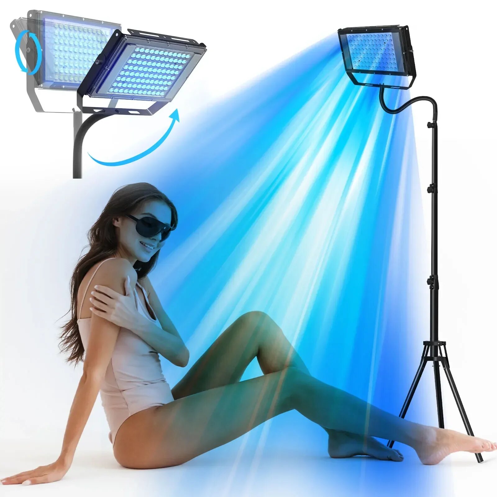 LED светодиодная лампа для фото и видеосъемки 50 Вт, Цвет: Lamp strip bracket