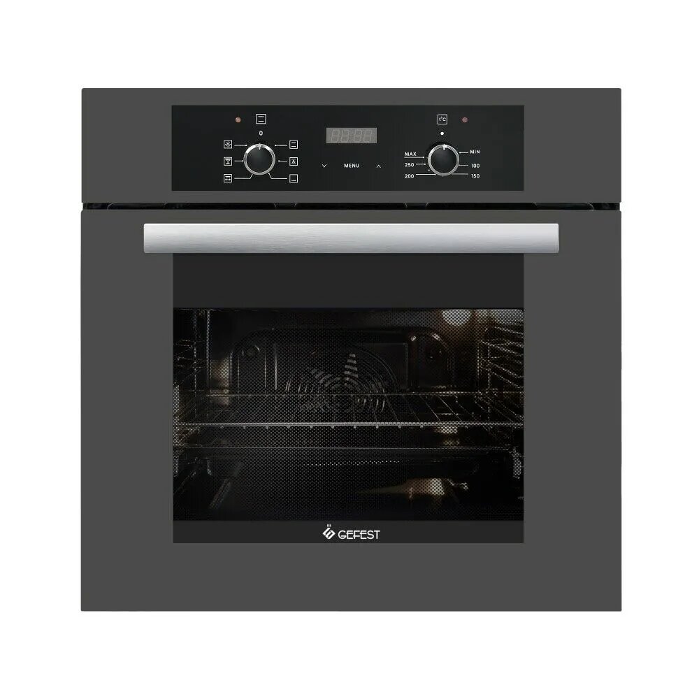 Духовой шкаф Gefest ЭДВ ДА 622-02, серый, электрический, гидролизная очистка, 52л