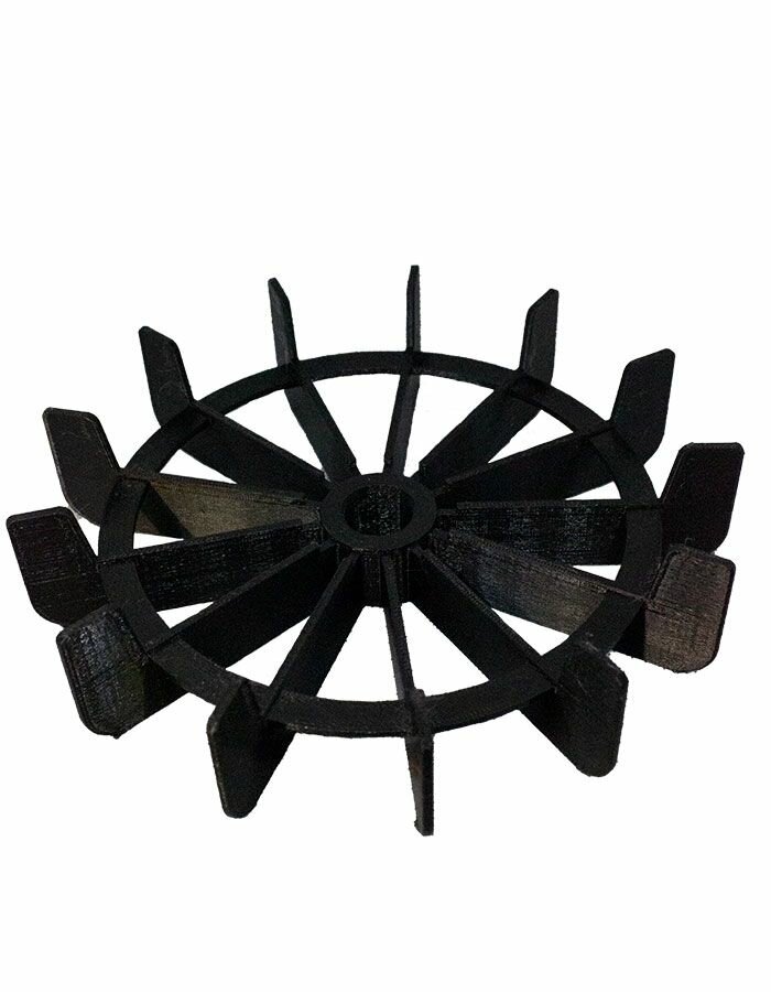 Крыльчатка / Вентилятор двигателя для бетономешалки / бетоносмесителя (скос - 14,5 мм, D-145 мм)