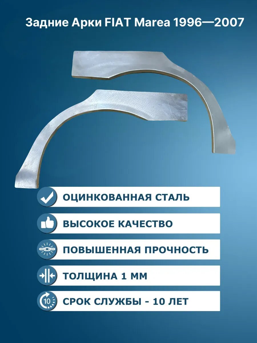 Задние арки для Fiat Marea (1996–2007)