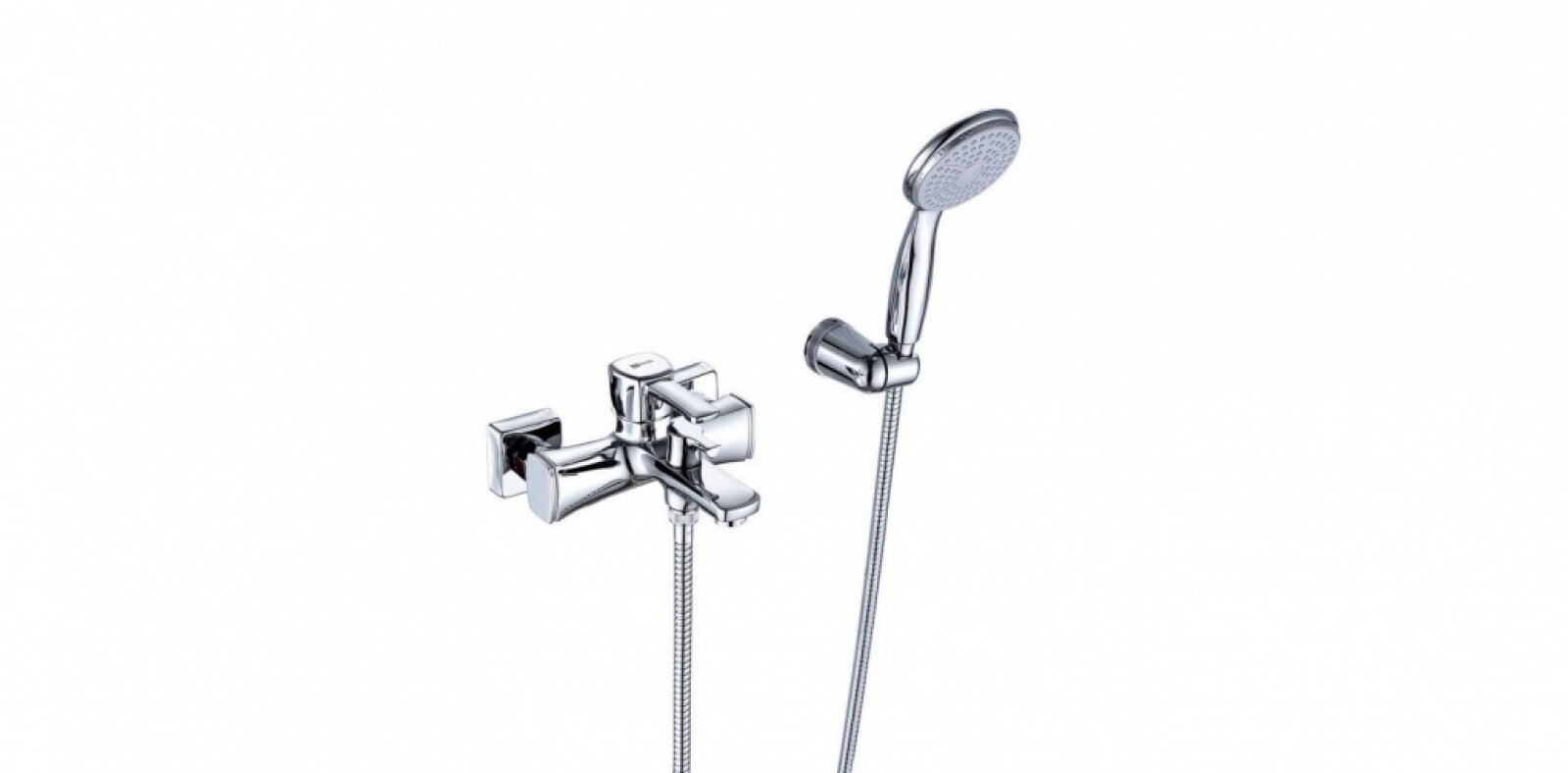 Смеситель для ванны с душем Lemark Evitta LM0514C с коротким изливом, дивертор с кер. пласт, хром