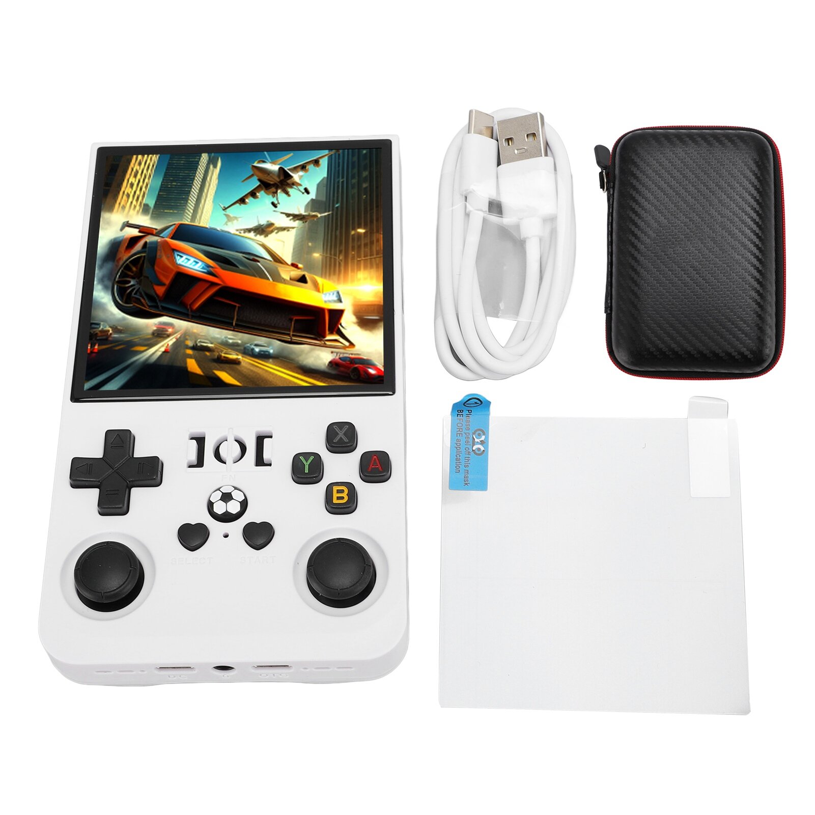 Управляемая игровая консоль 4 -дюймовая экрана IPS 18000+ Games Portable Retro Game Console с небольшой картой памяти 128 ГБ