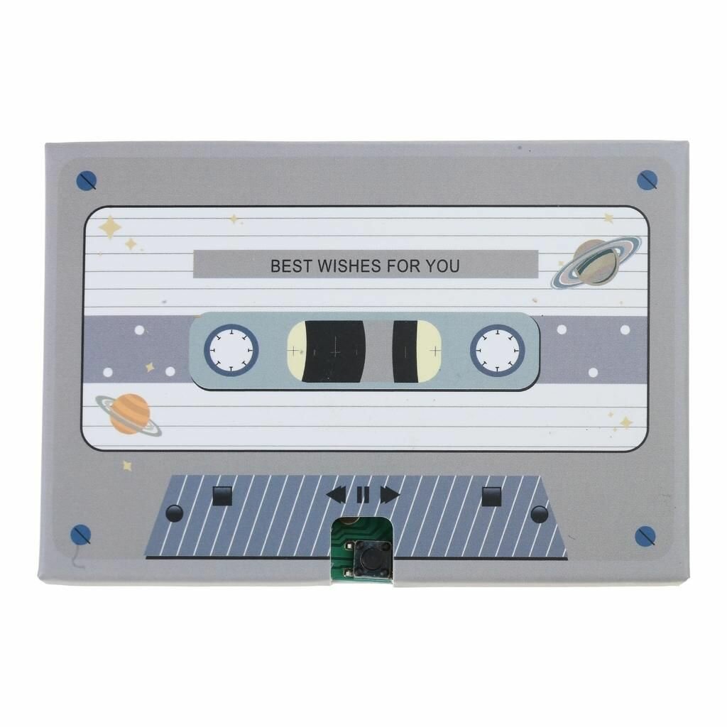 Магнитофонная лента voice can speak в подарок-60 секунд записи серого цвета