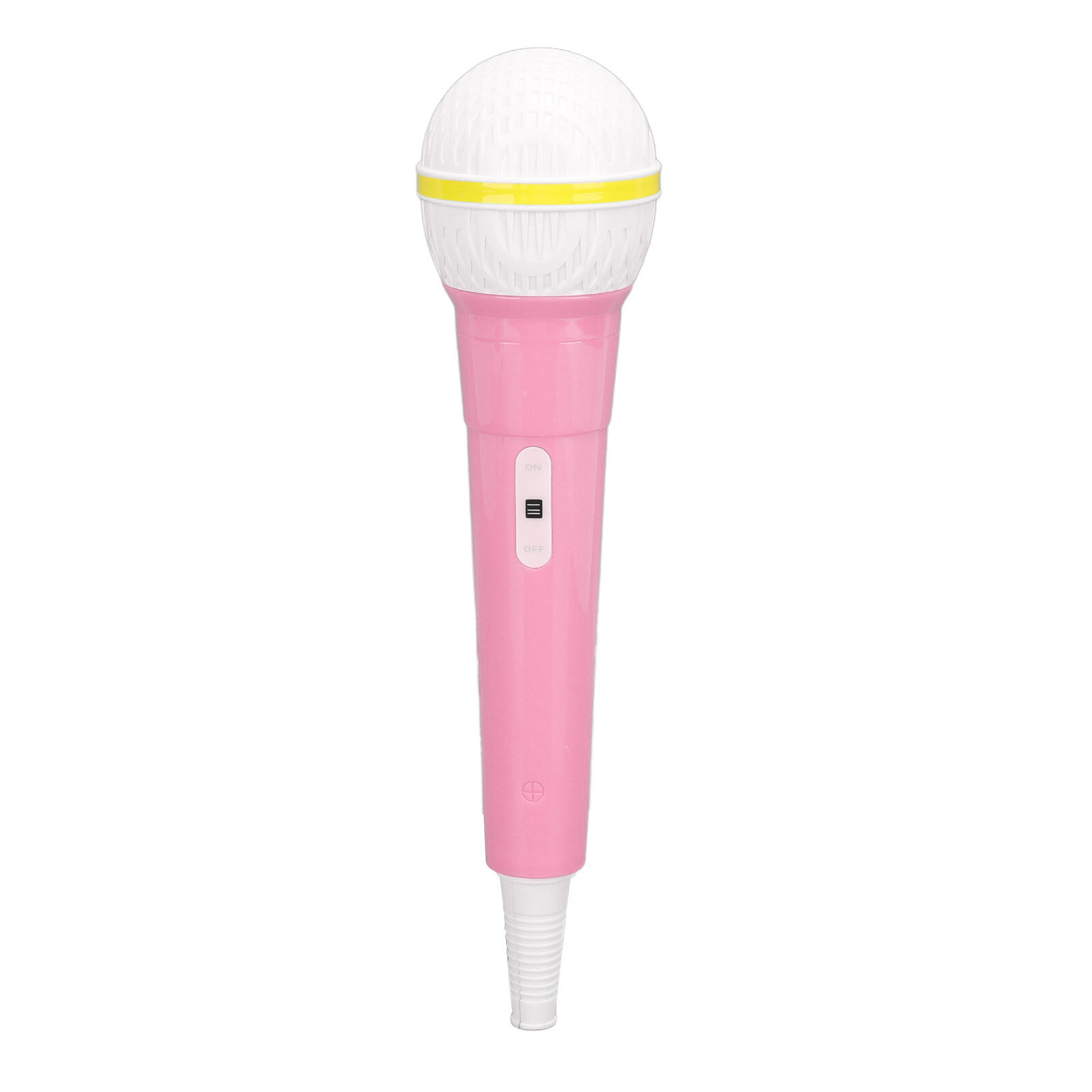 Fake Microphone Safe Odorless Simulation Prop Pretend Mic Toy for Children Performance Pink