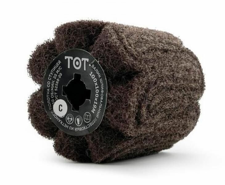 Валик шлифовальный тип С 100*100*19мм CRS (P80)