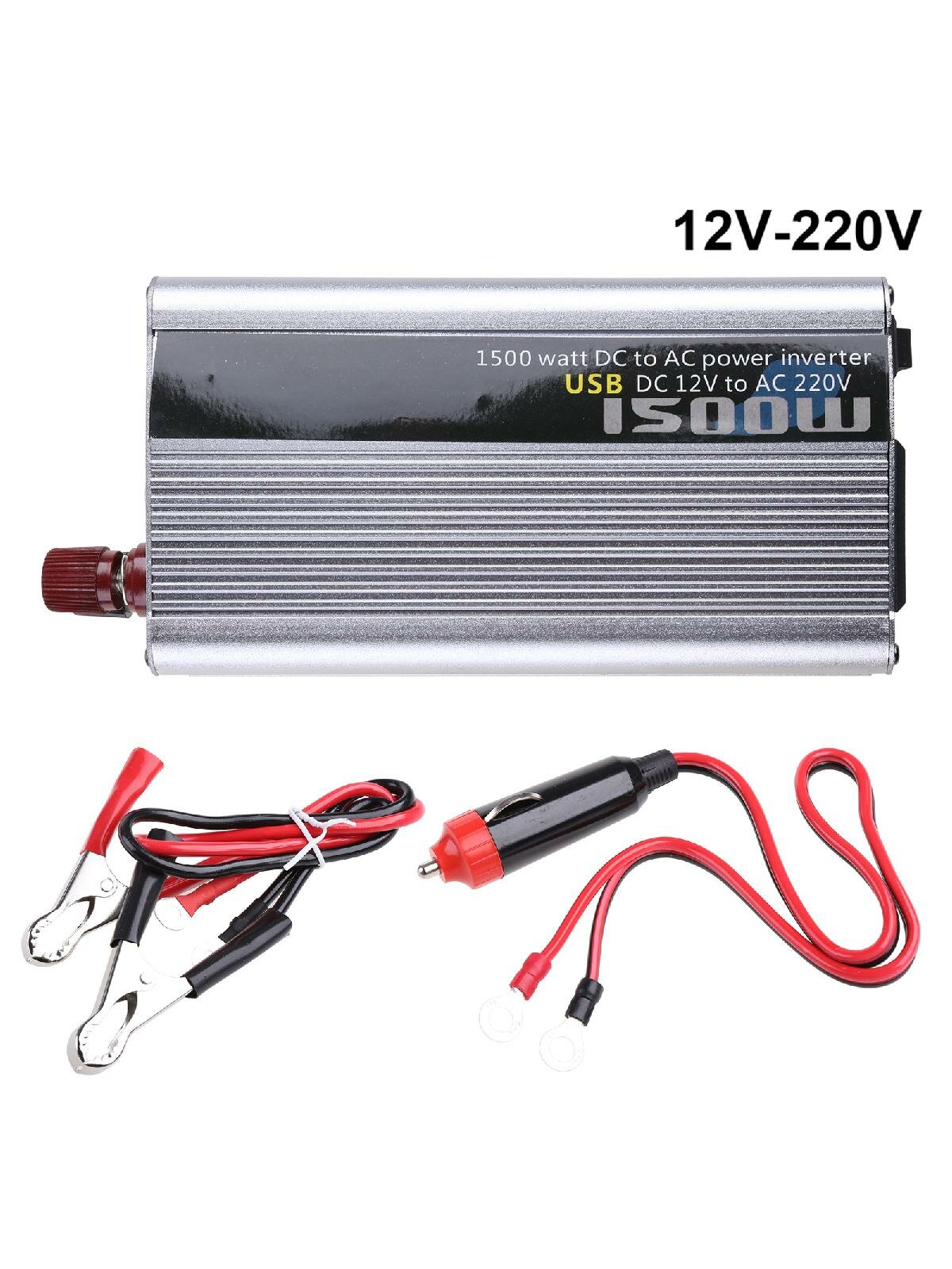 Мощность DC 12V/24V в AC 110V/220V Преобразователь Розеток USB Инвертор Зарядное Устройство Адаптер