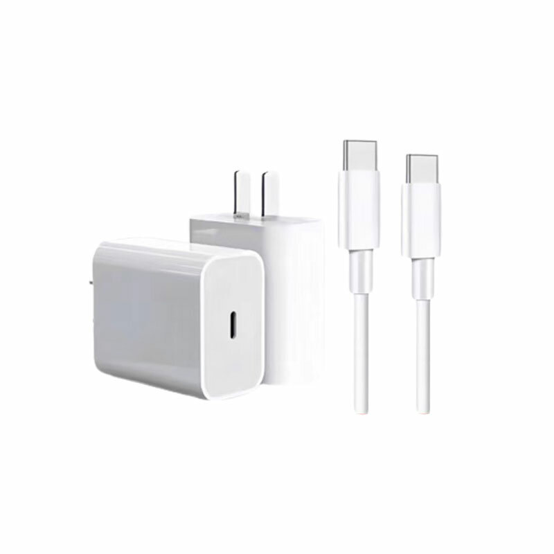 Зарядное устройство для ноутбуков First Guard 5808959, white, Official 20W fast charging head + 1.0m dual Type-c data cable