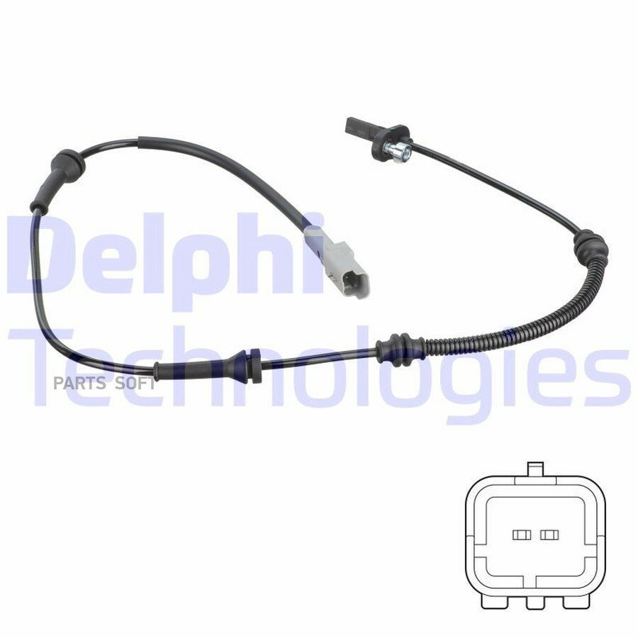 DELPHI SS20780 Датчик ABS CITROEN C4 Grand Picasso, C4 Picasso, C4 SpaceTourer, Grand C4 SpaceTourer, 308,308 SW