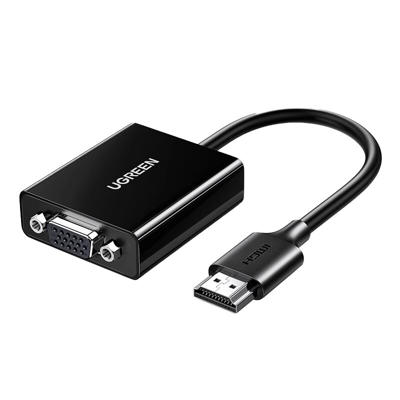 RF-модулятор UGREEN квадратный-округлый, черный, 15 см, без аудио