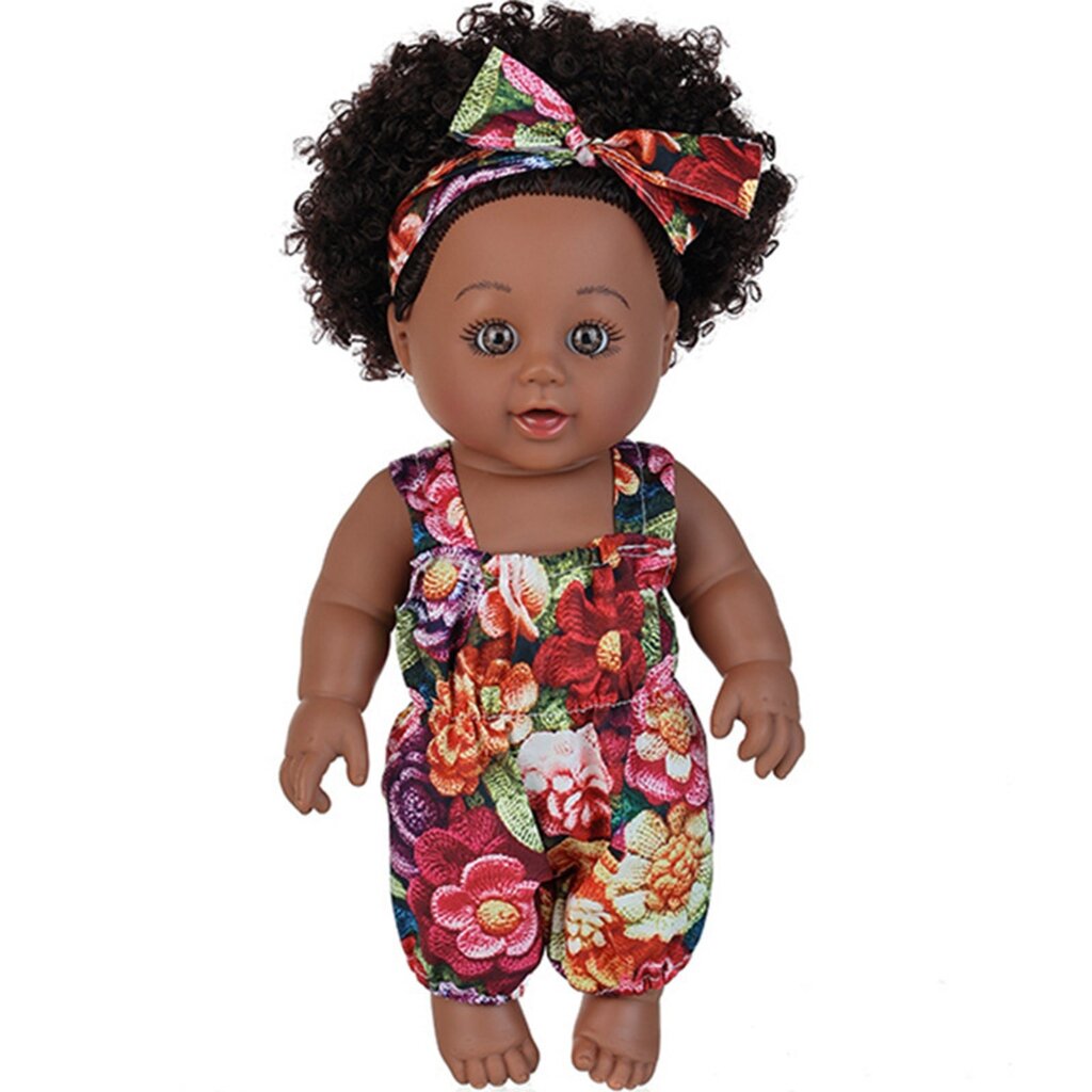 12-дюймовая афро-черная кукла, реалистичная игрушка реборн, интерактивная ролевая игра для детей