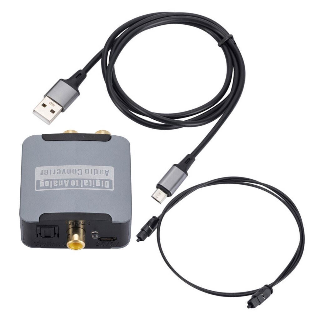 Цифро-аналоговый аудио конвертер с оптическим входом SPDIF и выходом 3.5 мм для дома