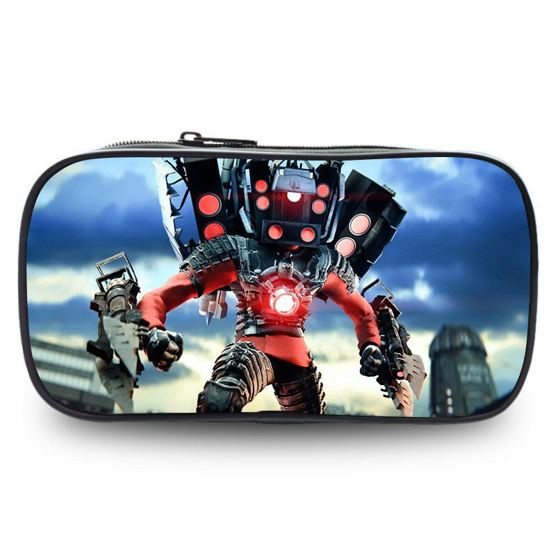 Пенал red lotus titan, полиэстер, высоковместительный, для студентов, красный