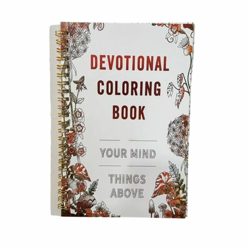 (1 шт.) Книга-раскраска "Естественные цветы", творческая раскраска, библейская раскраска