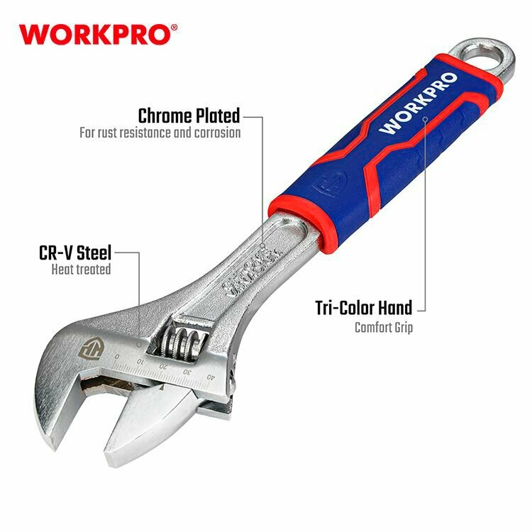 Ключ разводной 300мм WORKPRO — фото 1