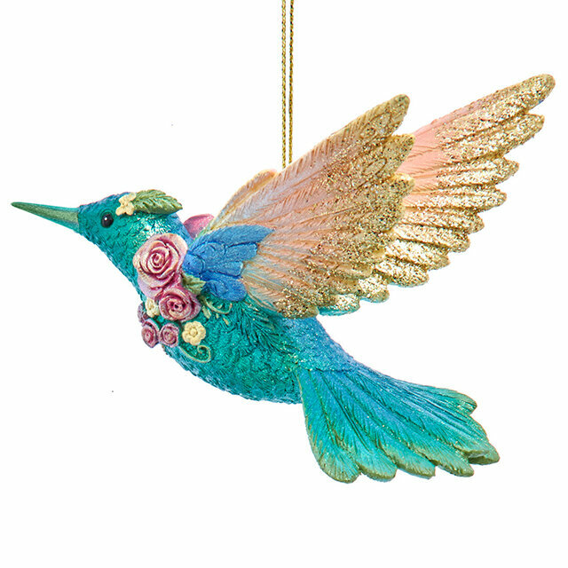 Елочная игрушка Колибри Оллин - Pastel Rainbow 12 см, Kurts Adler, E1125-1