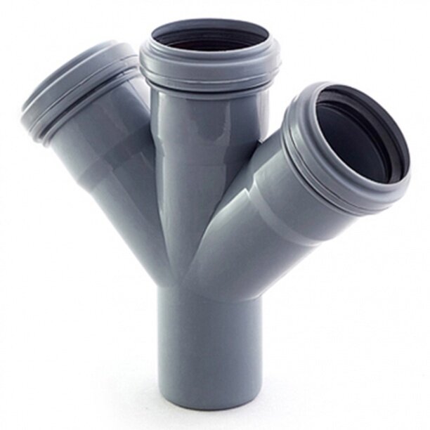 Крестовина канализационная РТП d50 мм угол 45 градусов одноплоскостная