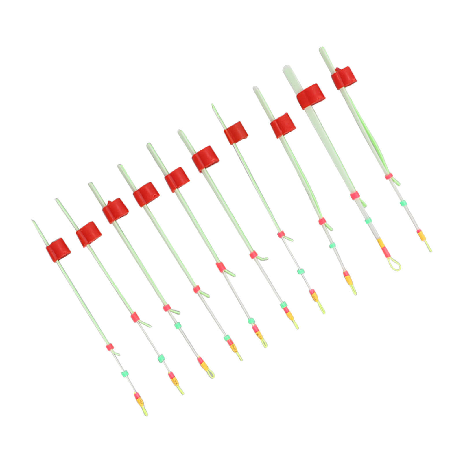10 шт. Мини-удочки для зимней рыбалки, вершинки для ловли на льду, аксессуары для рыболовных удочек