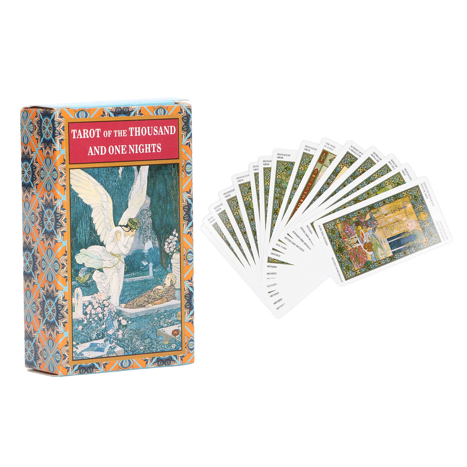 78pcs Classic Tarot Cards Coated Paper Divination Deck Future Telling Game for Adults