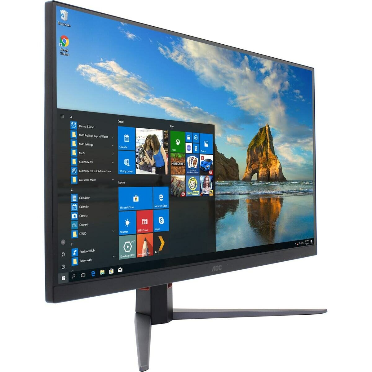 27" ЖК монитор AOC U27G4(69) с поворотом экрана (LCD, 3840x2160, HDMI, DP)