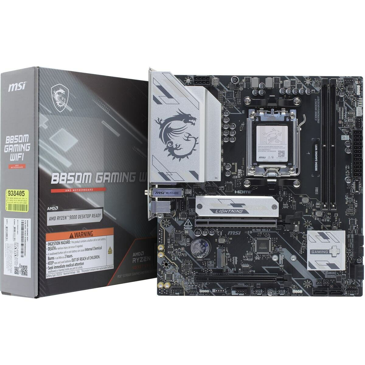 MSI B850M GAMING WIFI (RTL) AM5 PCI-E HDMI+DP 5GbLAN+WiFi+BT SATA MicroATX 2DDR5