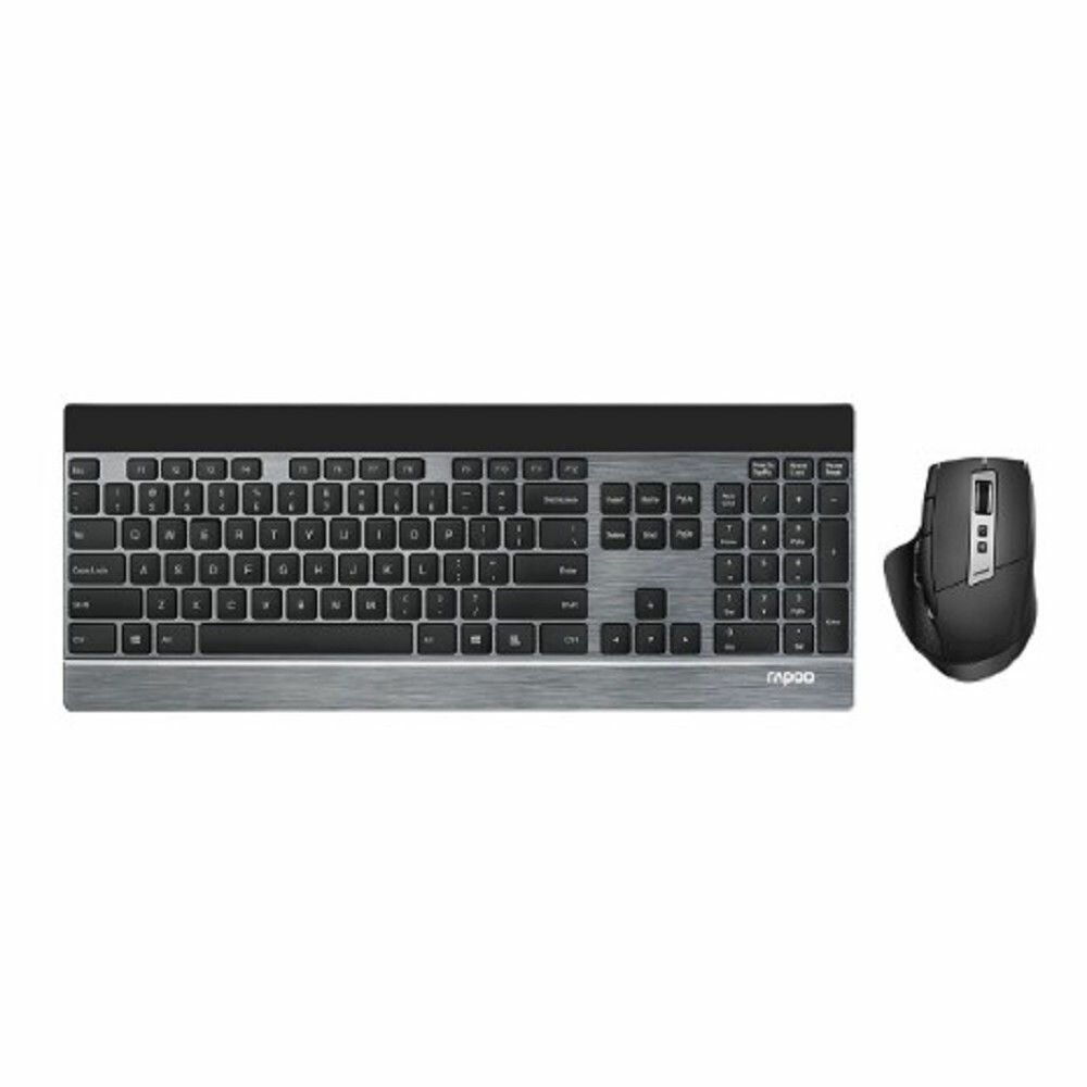 Rapoo Клавиатура + мышь 9900M BLACK, Черный