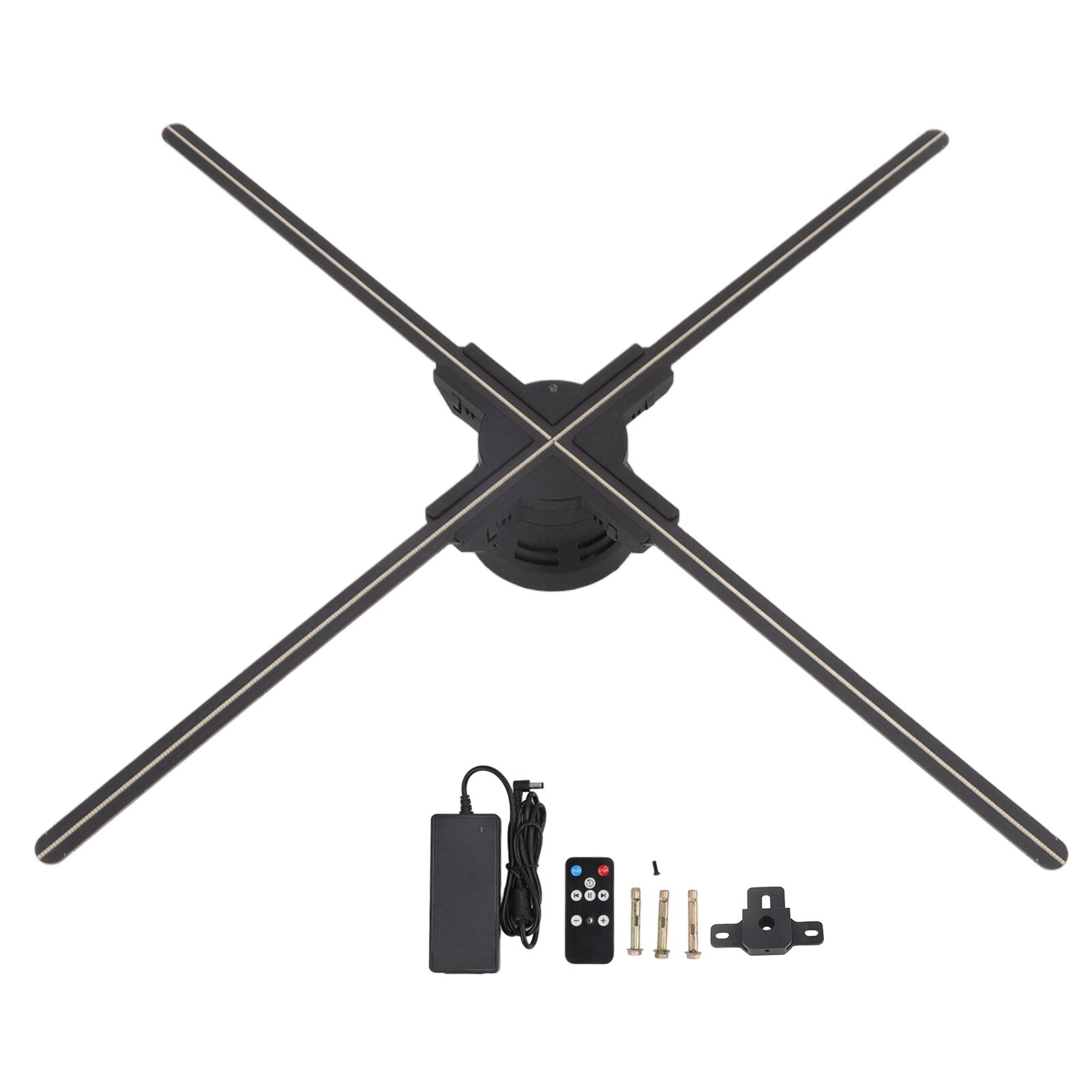 Голограмма 100 -сантиметровый проектор Naked Eye 1600x1184 с 3D -рекламным дисплеем с дистанционным управлением для Bar Party 100–240V UK Plug