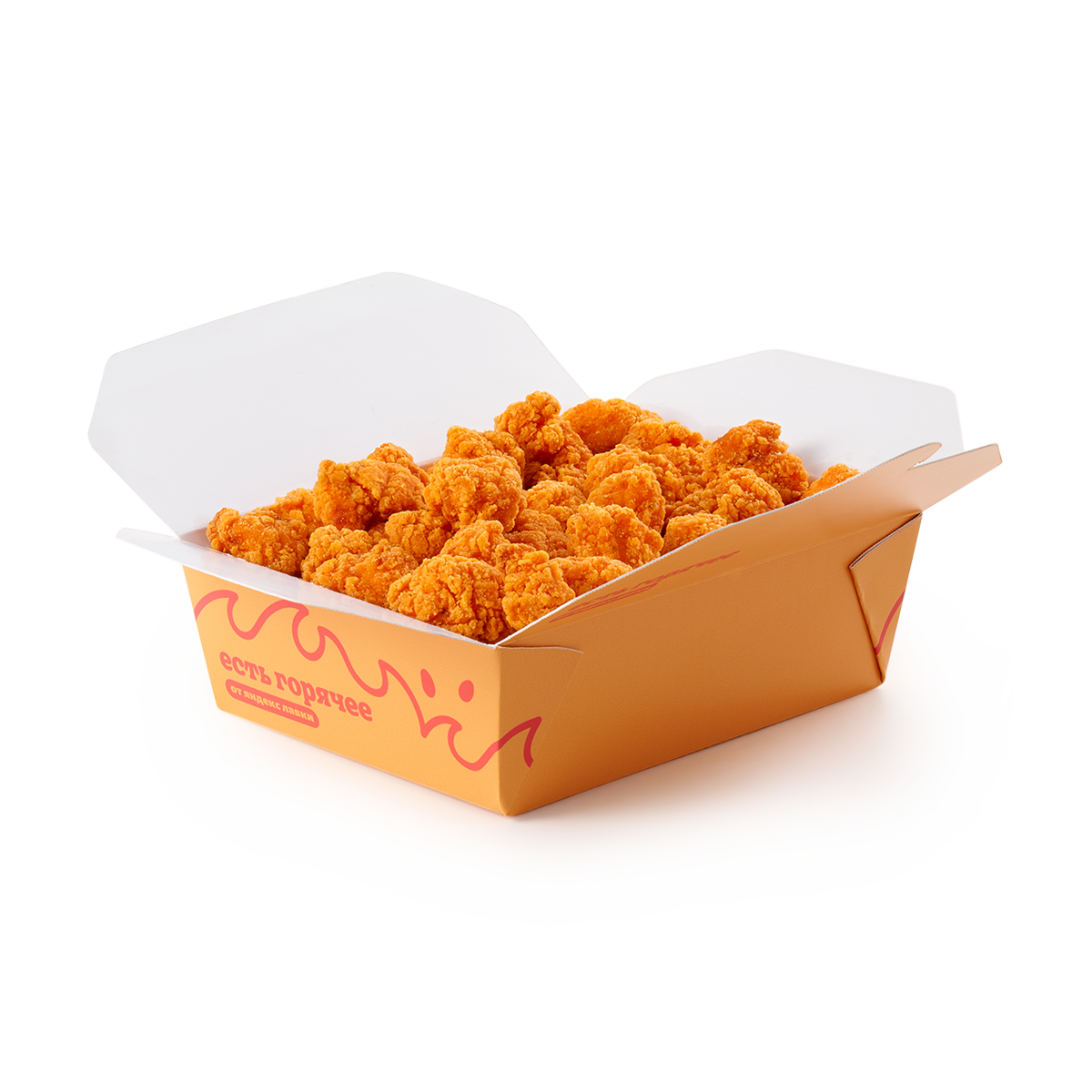 Большая порция попкорн «Есть Горячее», куриный, в кляре, 165 гр.